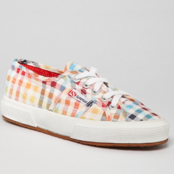 Superga | Shoes | Superga 275 Cotu Classic Plaid Sneaker Tennis Shoe ...